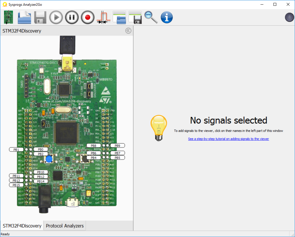 Capturing Basic Signals With Analyzer2go Sysprogs Tutorials
