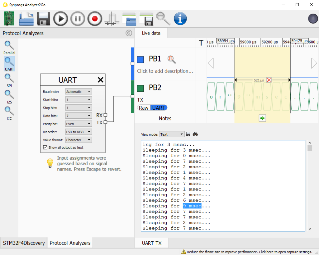 Decoding Uart Output Sysprogs Tutorials