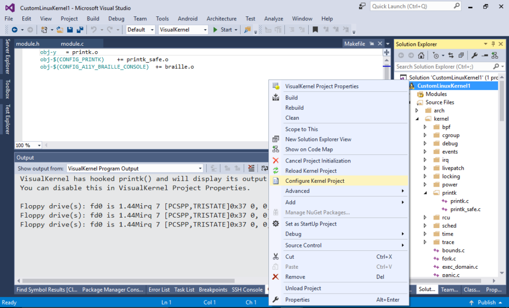 Building and modifying Linux Kernel with Visual Studio – Sysprogs Tutorials
