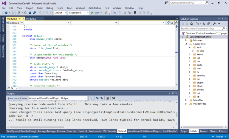 Building and modifying Linux Kernel with Visual Studio – Sysprogs Tutorials