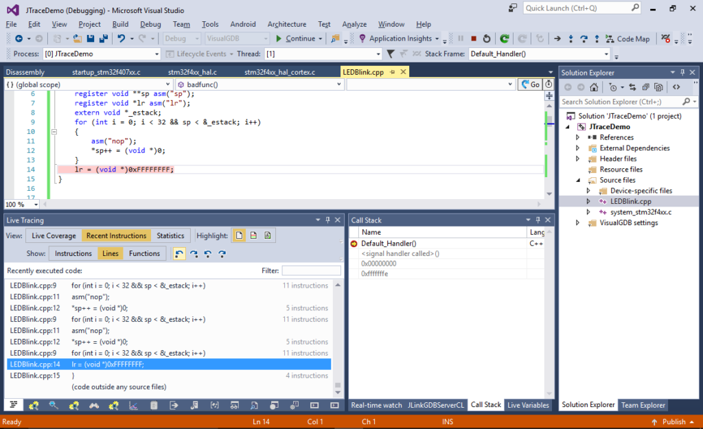 Announcing VisualGDB 5.4 Preview 3 with Segger J-Trace support | Sysprogs