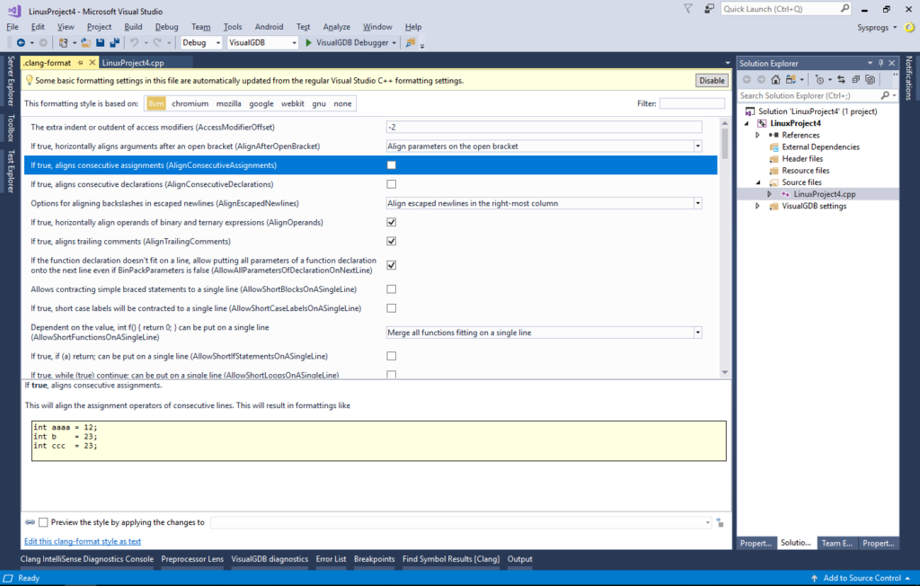 Announcing VisualGDB 5.4 | Sysprogs