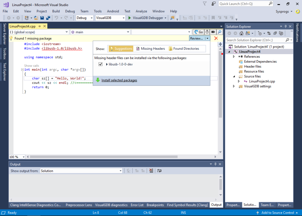 Announcing VisualGDB 5.4 | Sysprogs